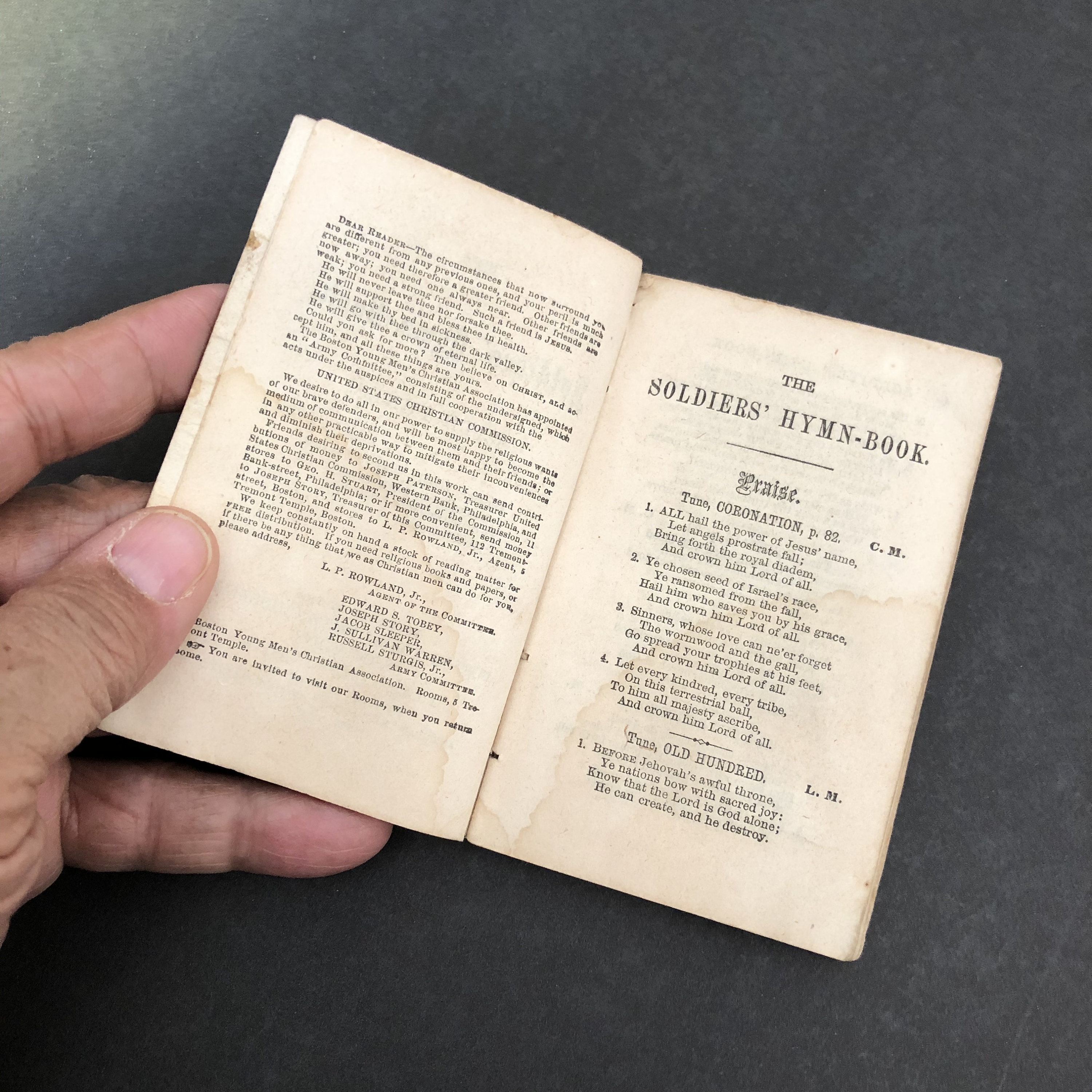 Vintage Civil War Soldier's Hymn-book - Etsy