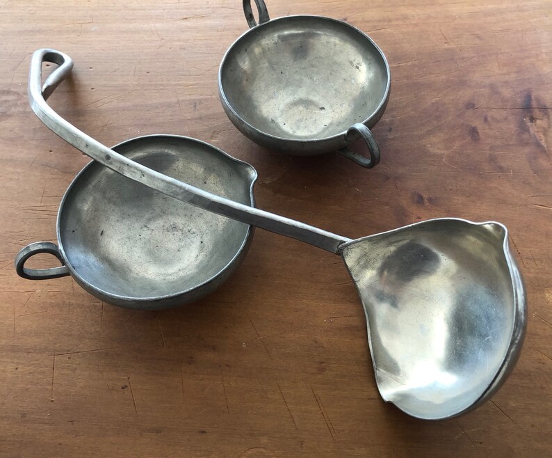 Vintage Pewter Set /ladle, Sugar, Creamer, Made in Sylva, N. C. by ...