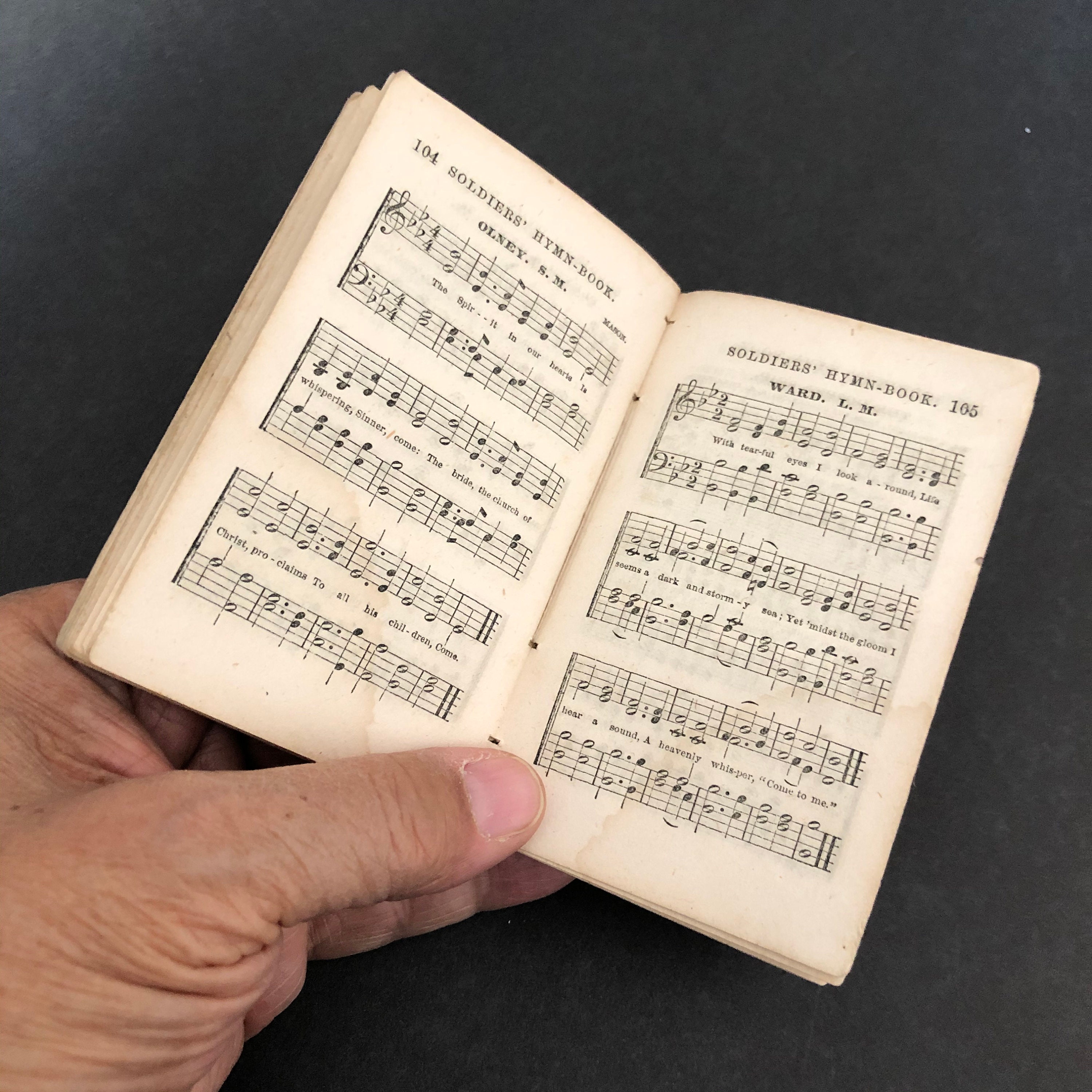 Vintage Civil War Soldier's Hymn-book - Etsy