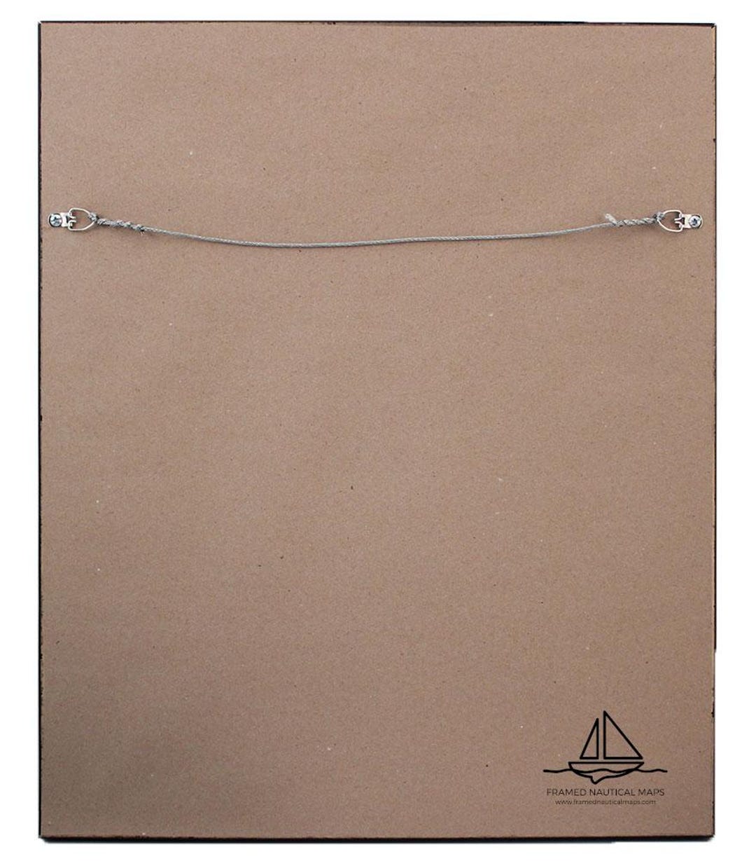Framed Nautical Chart - Hampton Roads, NOAA 12245; Nautical Gifts ...