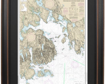 Frenchman Bay Map - Etsy