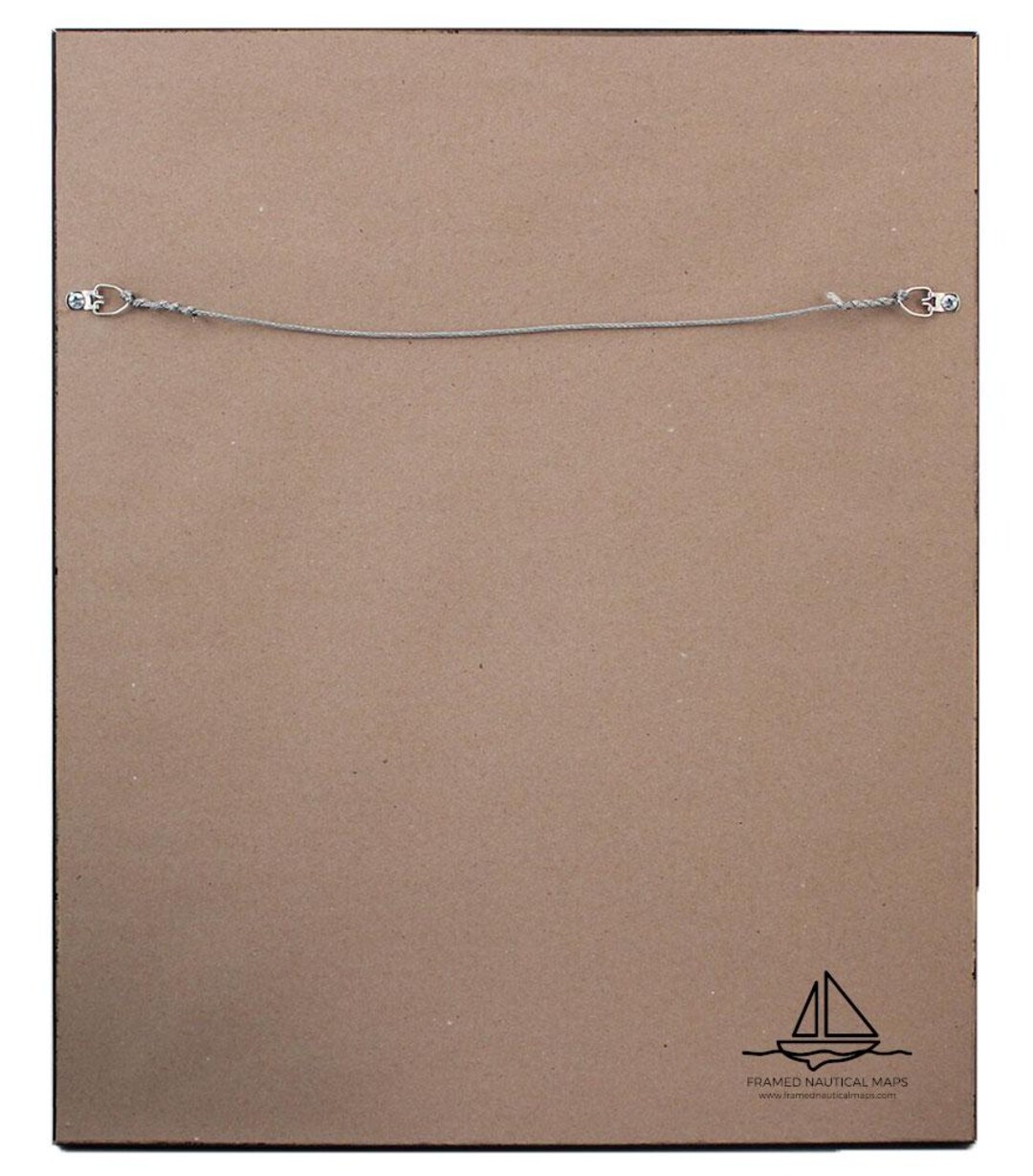 Framed Nautical Chart - Block Island Sound, Point Judith to Montauk ...