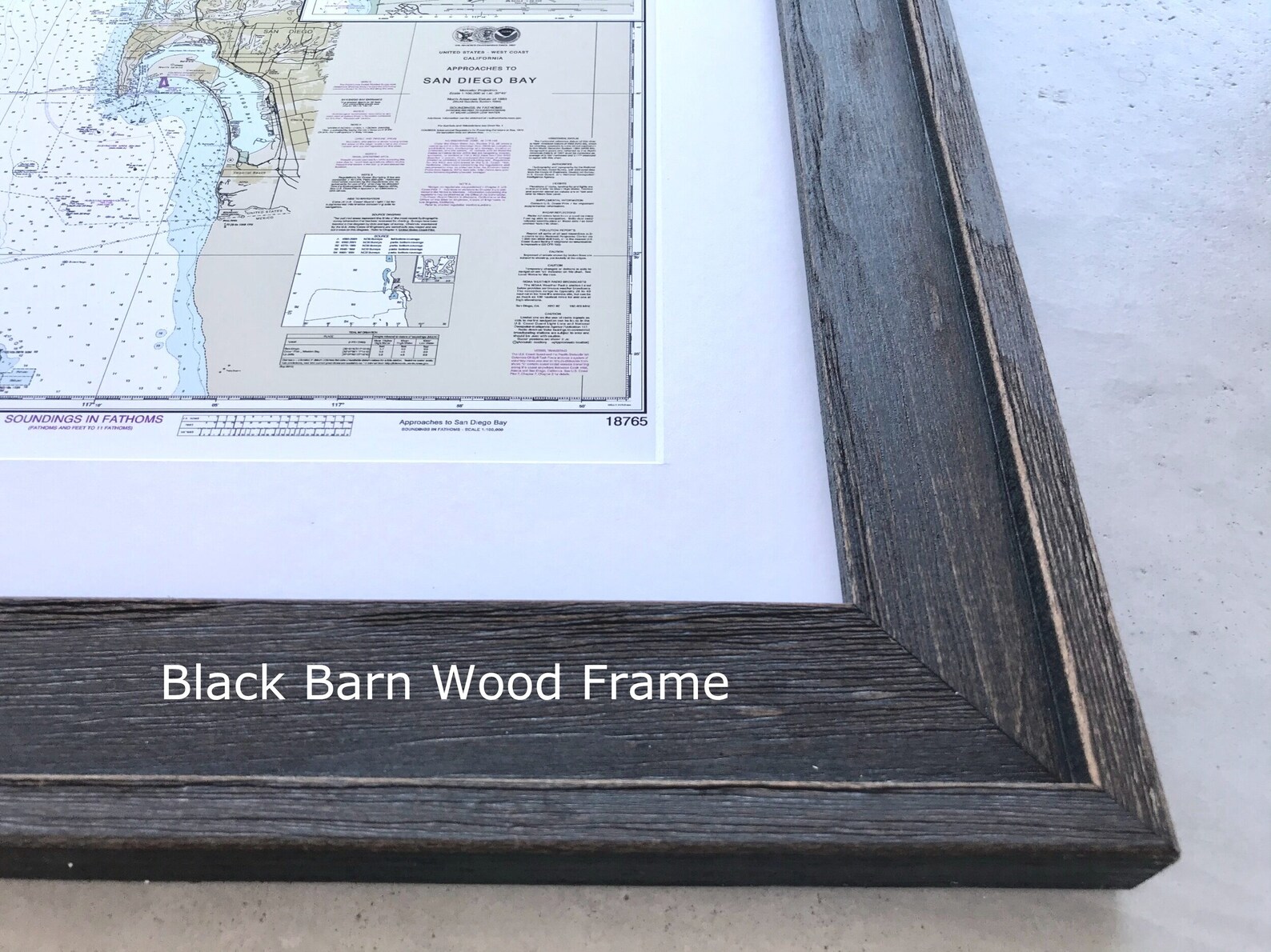 Framed Nautical Map 13276 : Salem Marblehead and Beverly | Etsy