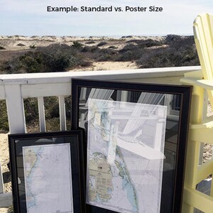 Framed Nautical Chart 13221 - Narragansett Bay. NOAA 13221. Handmade in ...
