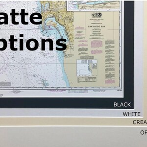 Framed Nautical Chart 18685 - Monterey Bay and Monterey Harbor. NOAA ...