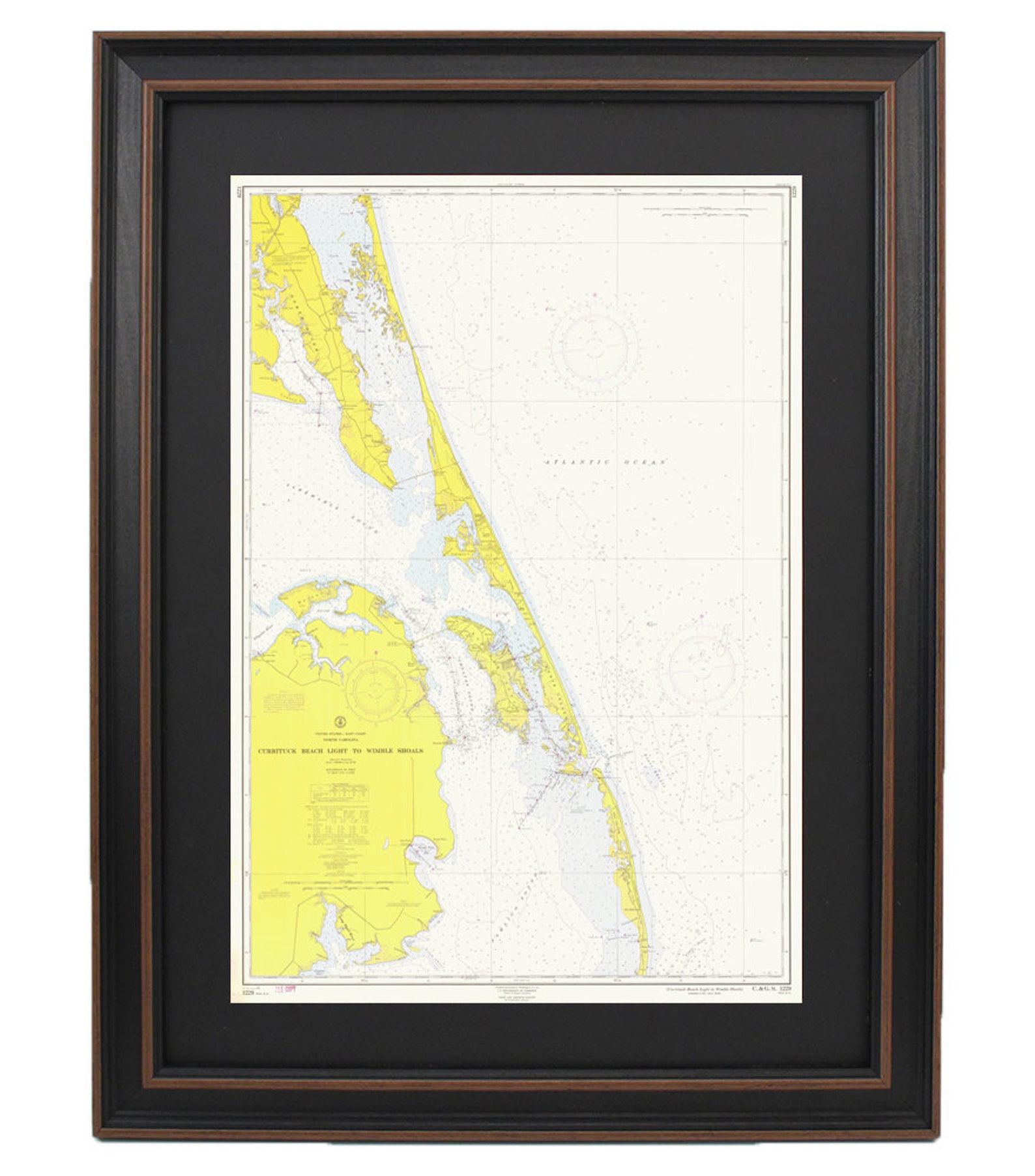 Vintage Outer Banks Nautical Chart 12204 - Currituck Beach Light to ...