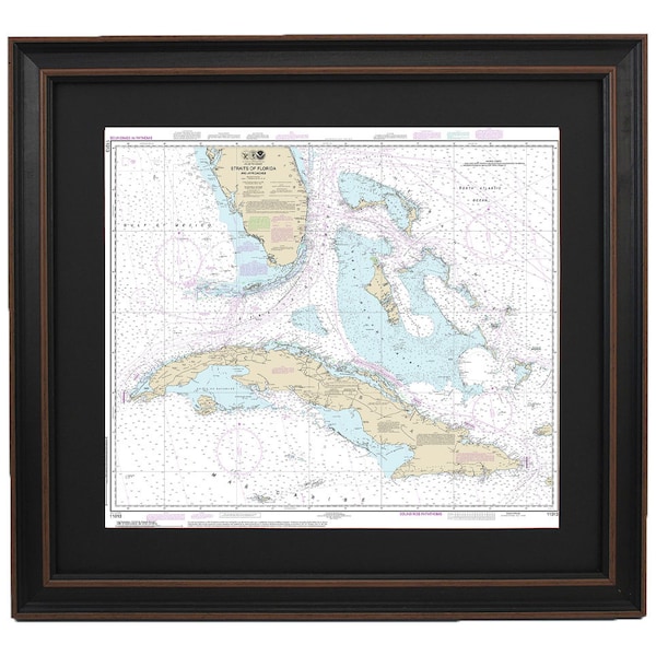 Florida Keys Map Nautical Chart - Etsy