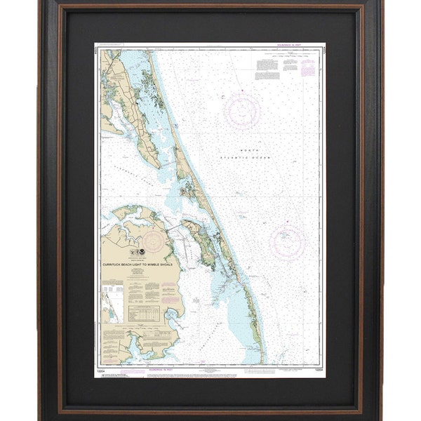 Outer Banks Nautical Chart - Etsy
