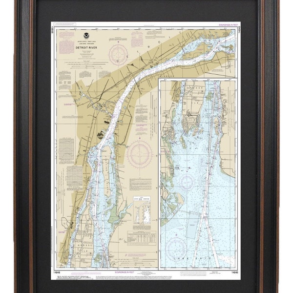 Detroit River Chart - Etsy