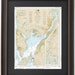 Framed Nautical Map 13226 : Mount Hope Bay - Etsy