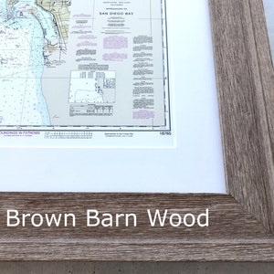 Framed Nautical Map 13226 : Mount Hope Bay | Etsy