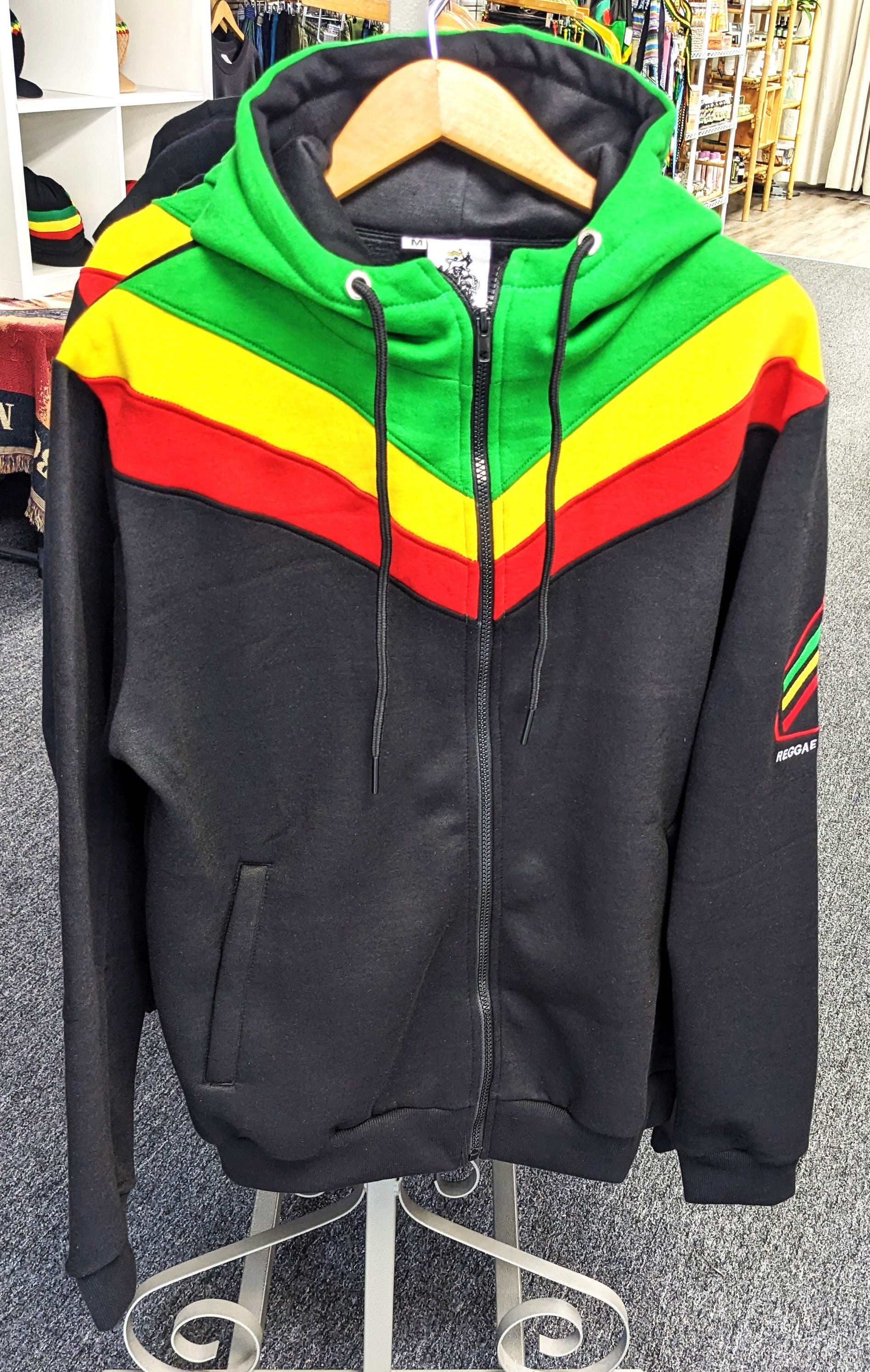 Rasta Hoodie Jacket - Etsy