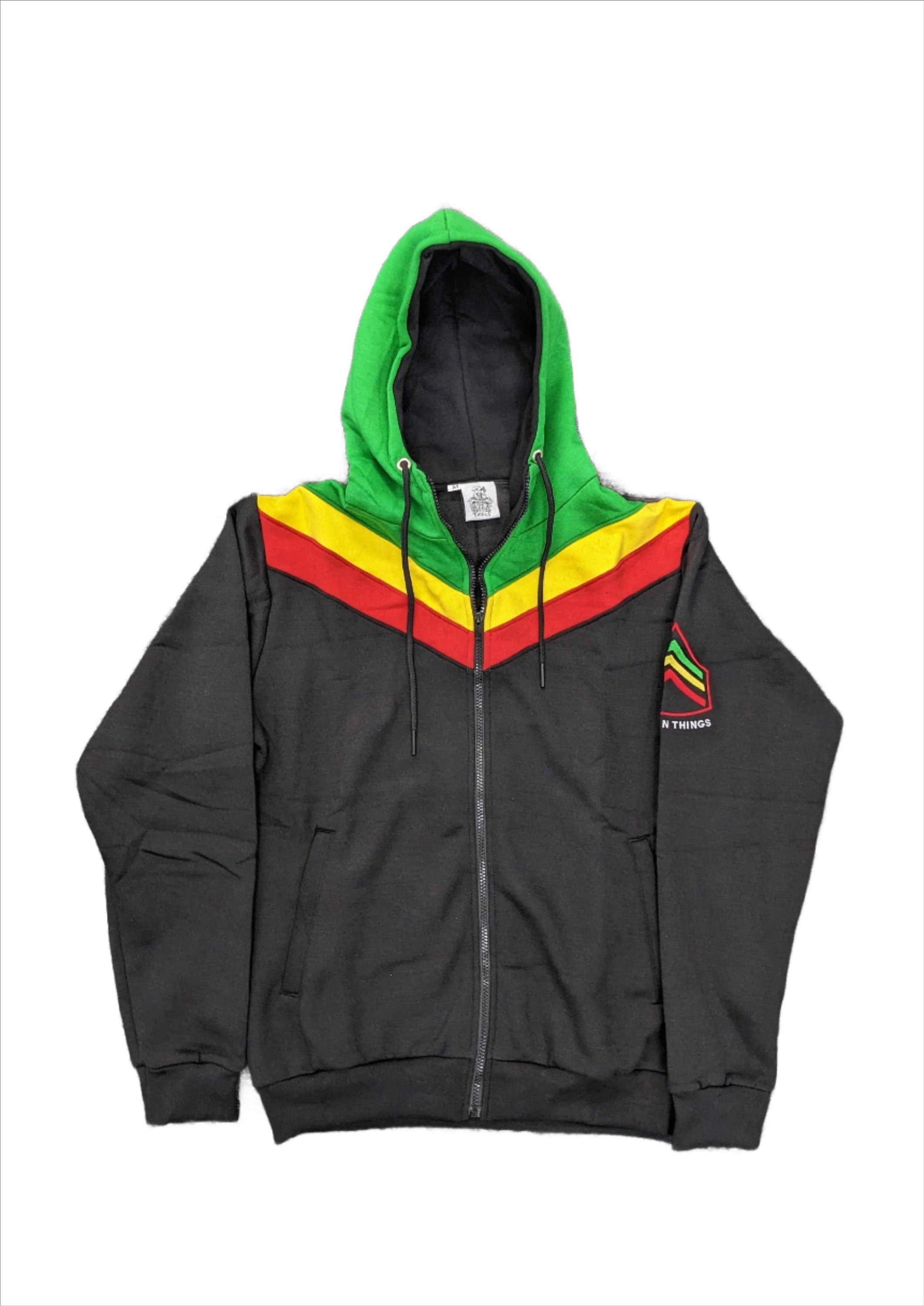 Rasta Hoodie Jacket - Etsy
