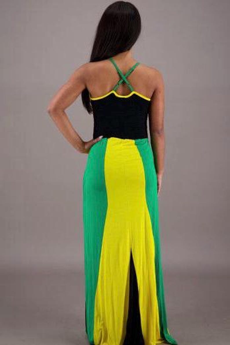 Jamaica /rasta Maxi Dress - Etsy