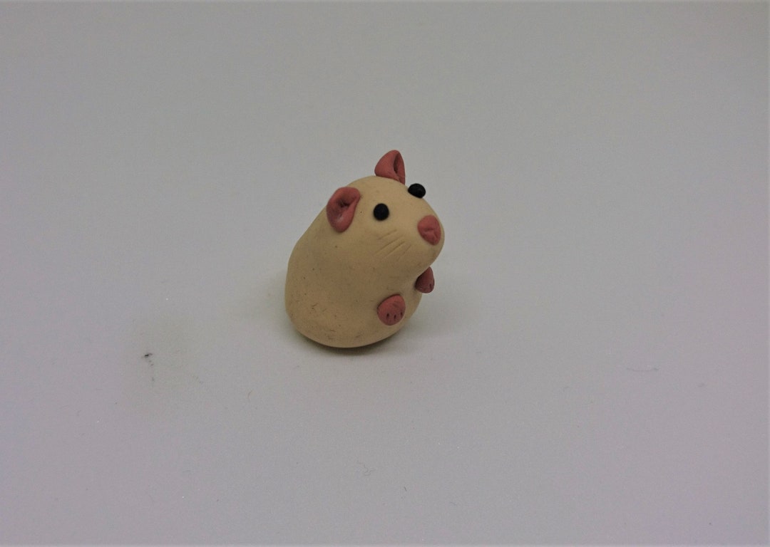 Hamster Miniature Model Single Colour Handmade Polymer Clay - Etsy