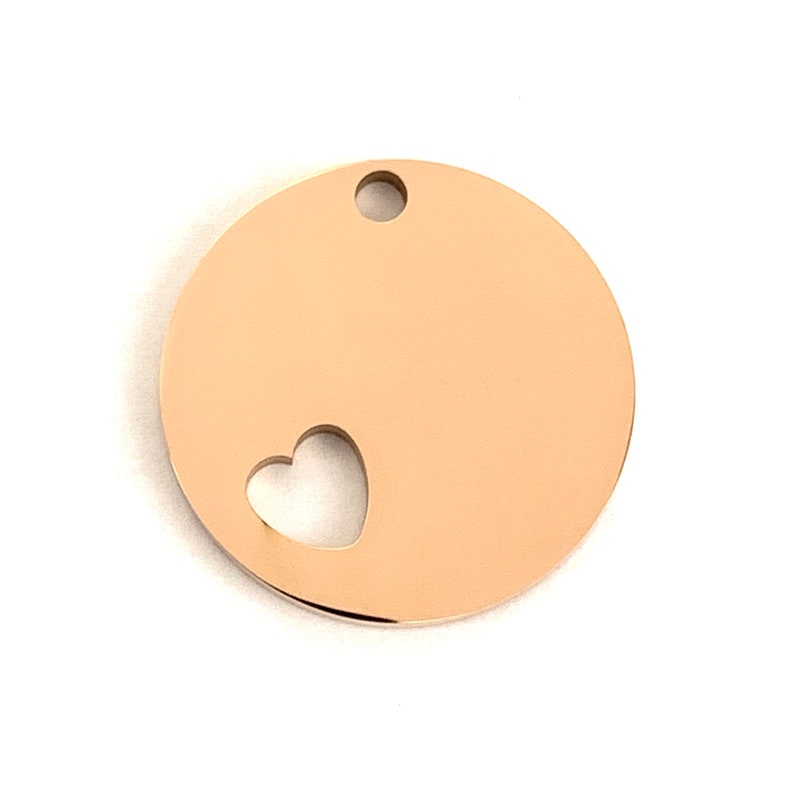 To My Son Charm, Laser Engraved Charm, Round Heart Cut Out Charm ...