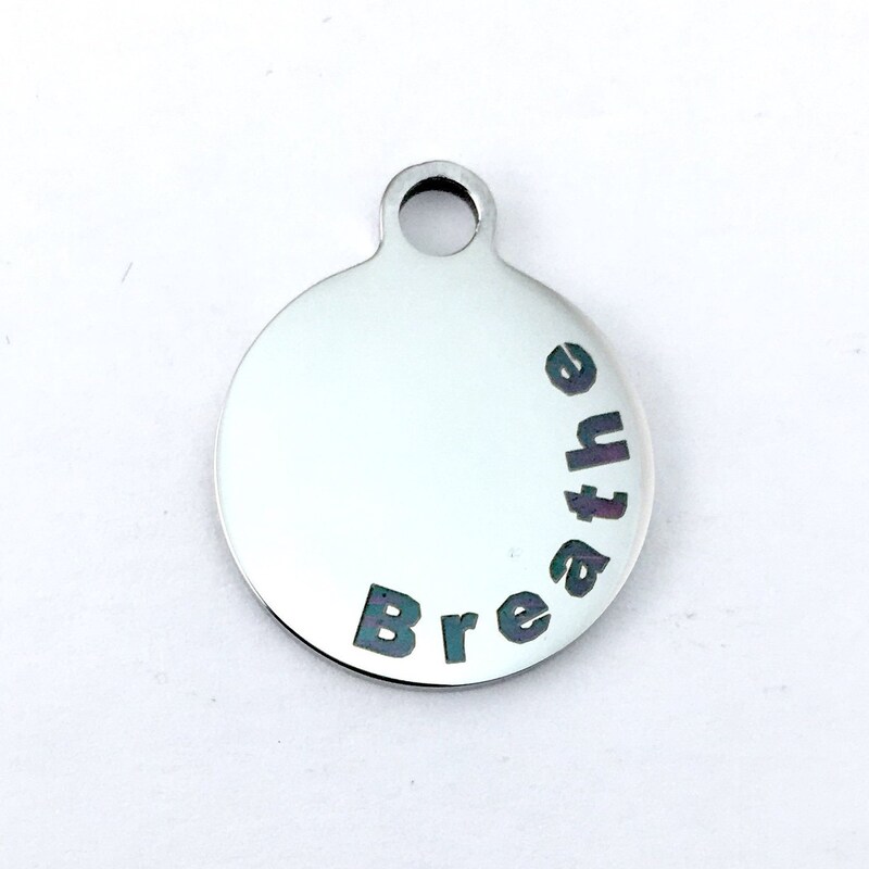 Just Breathe Charm - Etsy