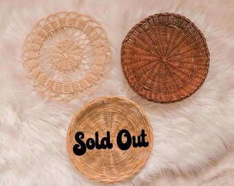 Wicker plates | Etsy