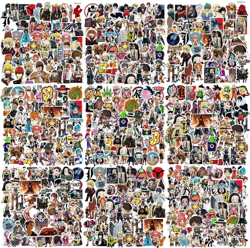 100 Pc Anime Random Sticker Pack Stickers Decals Vinyls for Laptop Kids ...