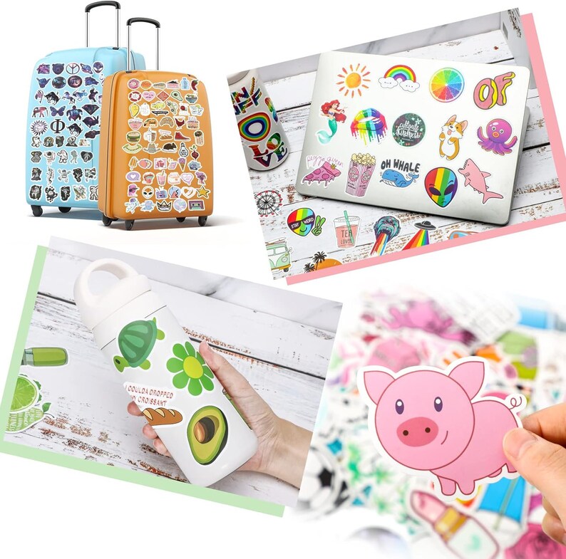 Bulk/wholesale 585pc Sticker Pack Stickers Decals Vinyls for Laptop ...