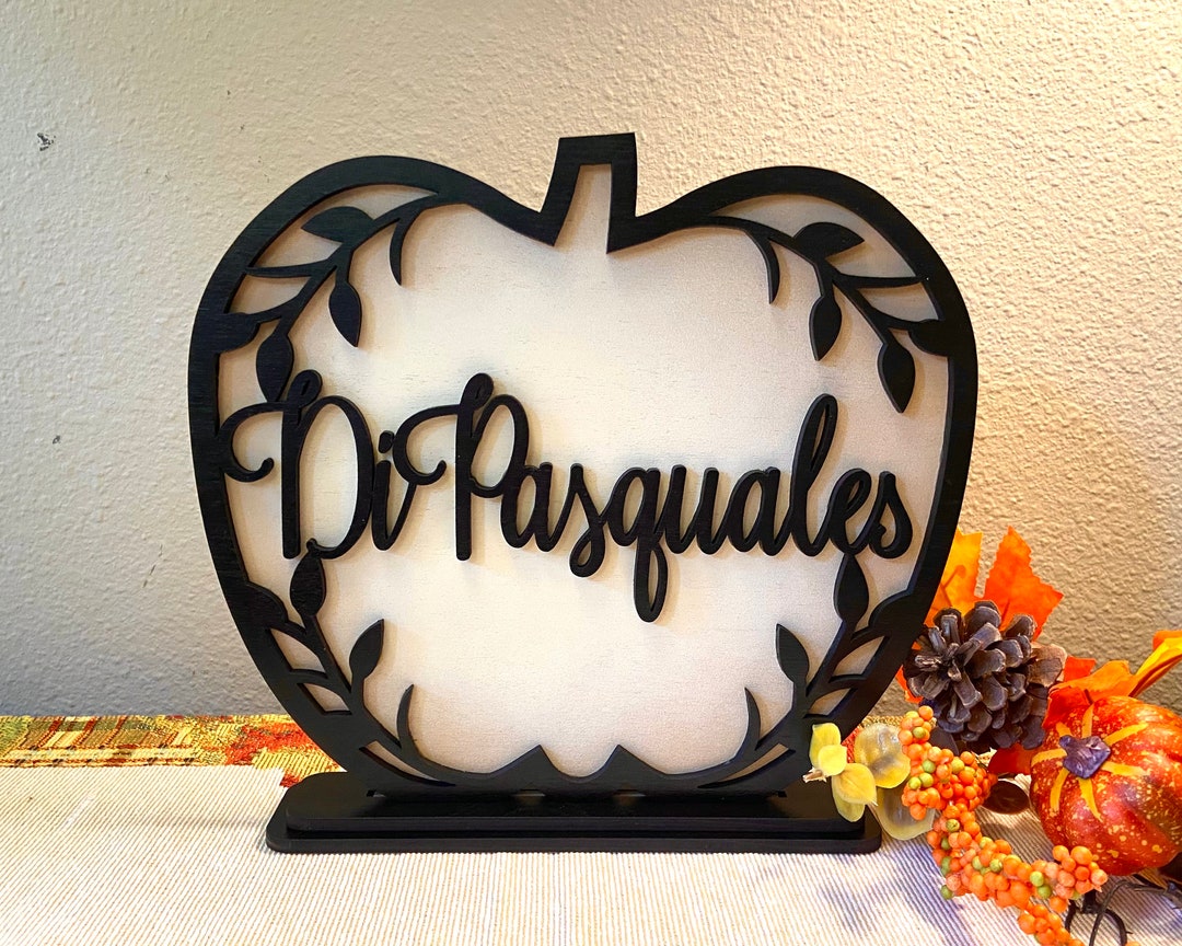 Personalized Pumpkin Sign With Custom Family Name/fall, Halloween ...