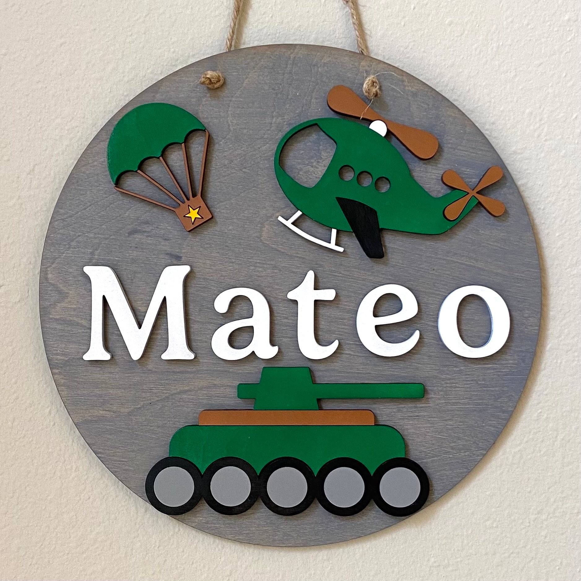 Personalized Soldier Sign for Baby Boy Nursery Decor, Military Themed ...