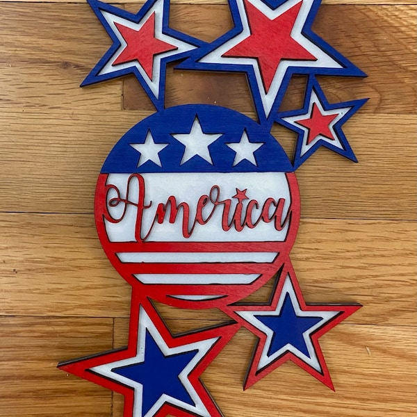 America Wood Sign - Etsy