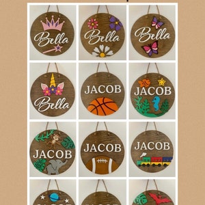 Personalized Soccer Ball Sign, Baby Boy Nursery Decor, Round Custom ...