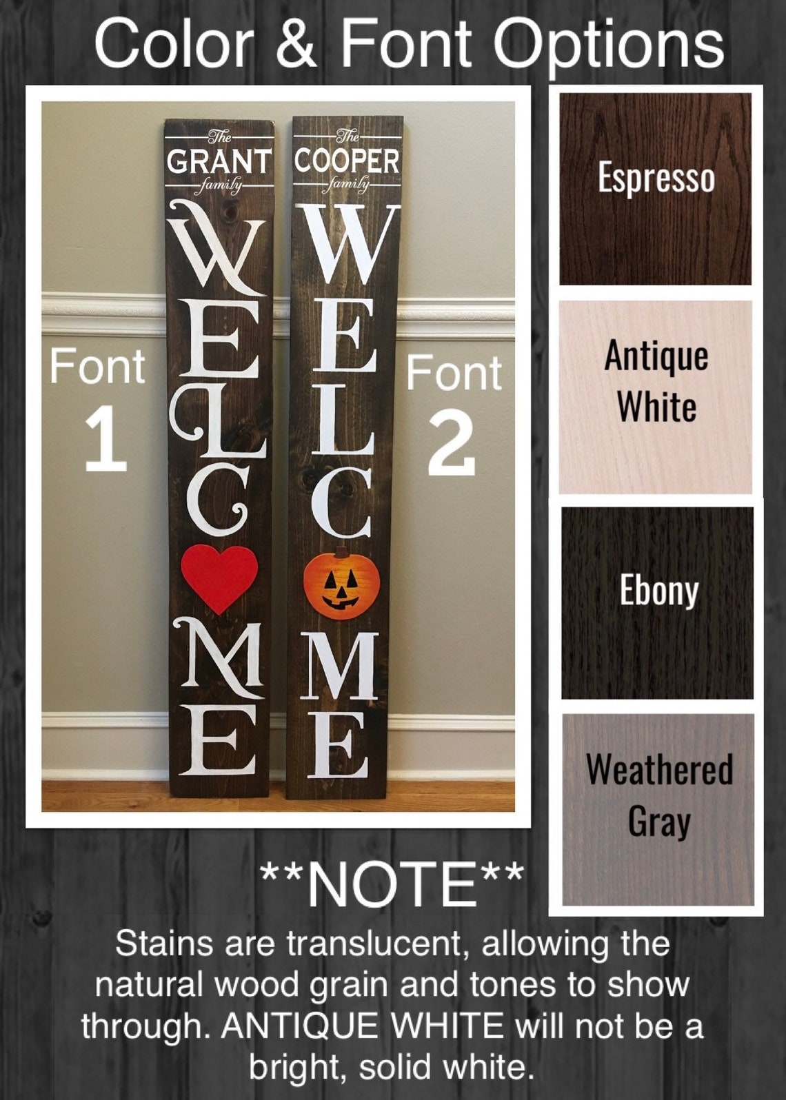 Custom Family Name WELCOME Sign W/ Interchangeable O - Etsy