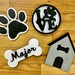 Dog Tiered Decorative Tray Wood Sign Bundle Mini 3D Double - Etsy
