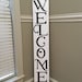 Large Vertical Welcome Sign Front Door Sign Porch Leaner - Etsy