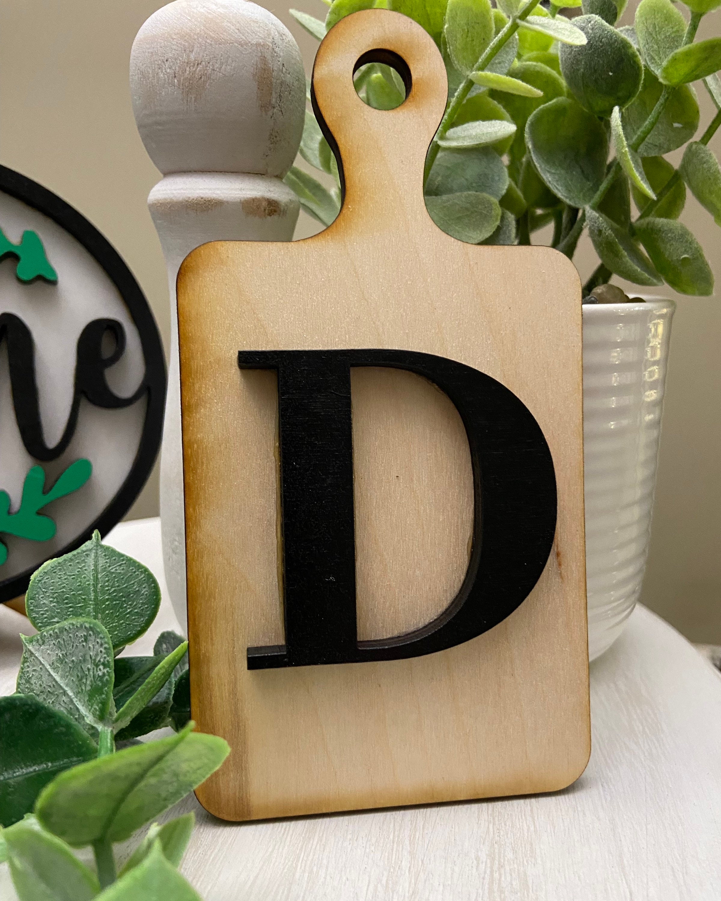Personalized Tiered Decorative Tray Wood Sign Bundle Mini 3D - Etsy