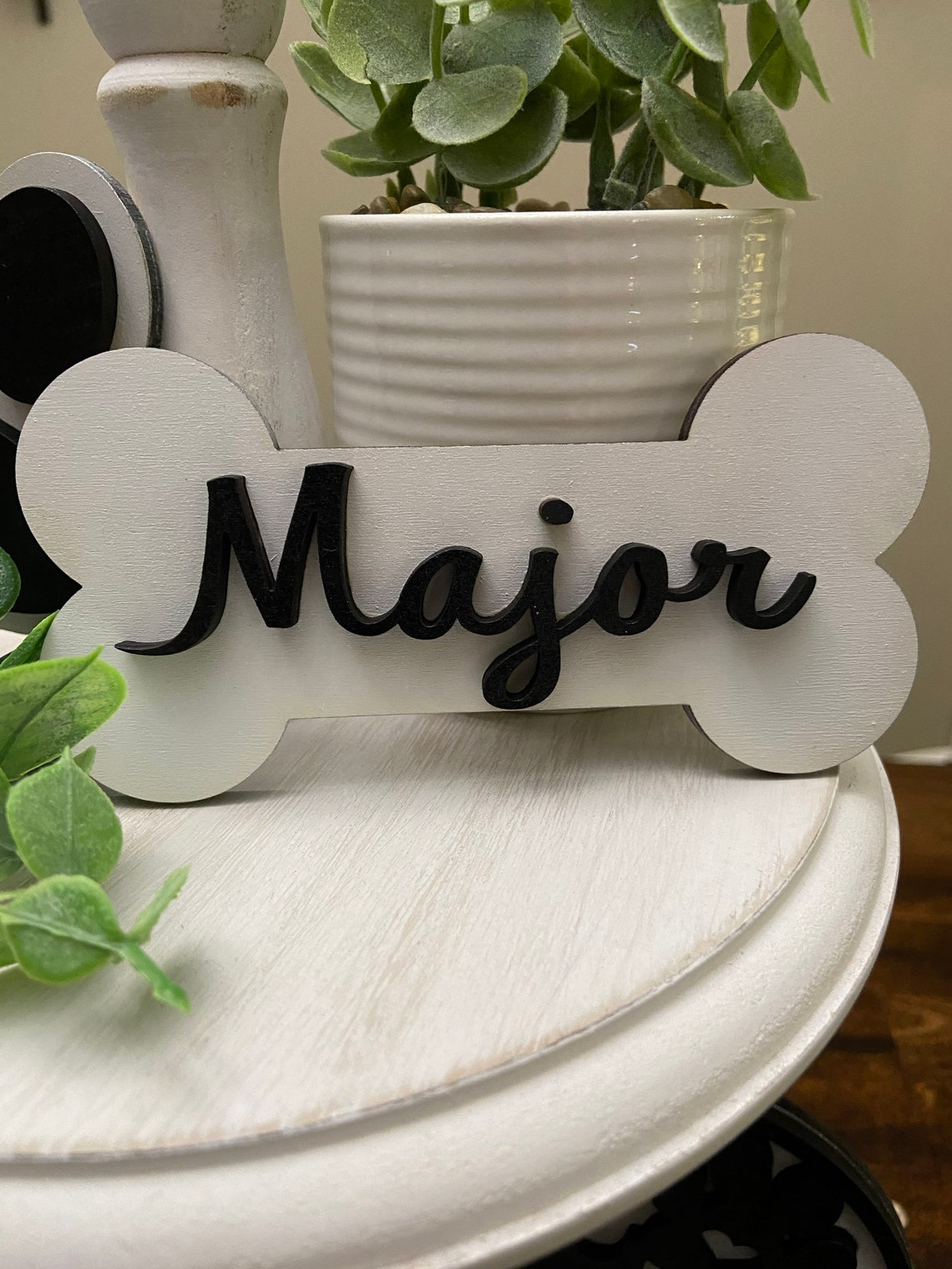 Dog Tiered Decorative Tray Wood Sign Bundle Mini 3D Double - Etsy