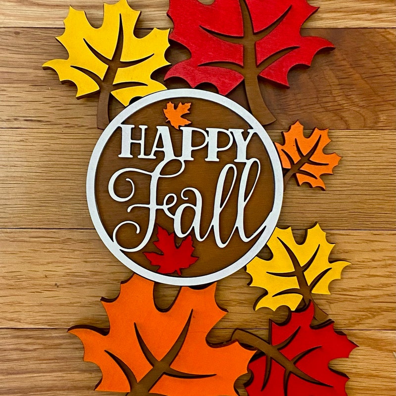 Fall Leaf Sign - Etsy