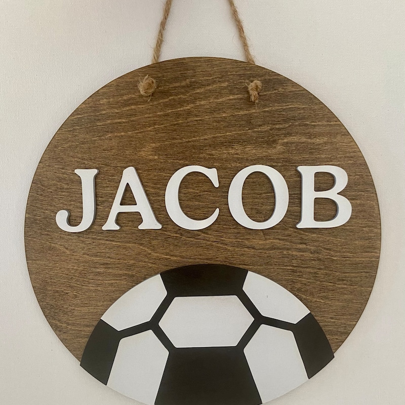 Soccer Wood Sign - Etsy