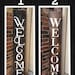 Large Vertical Welcome Sign Front Door Sign Porch Leaner - Etsy