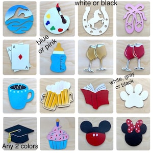 Wood WELCOME Sign, Interchangeable O Attachment Pieces, Large Vertical ...