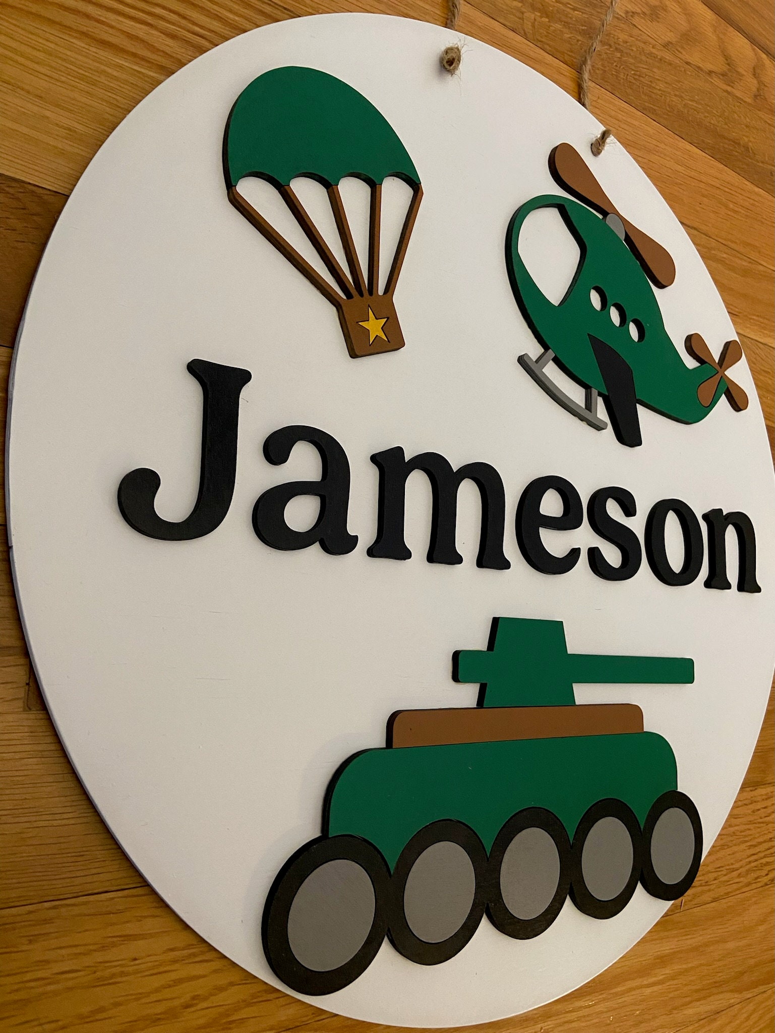Personalized Soldier Sign for Baby Boy Nursery Decor, Military Themed ...