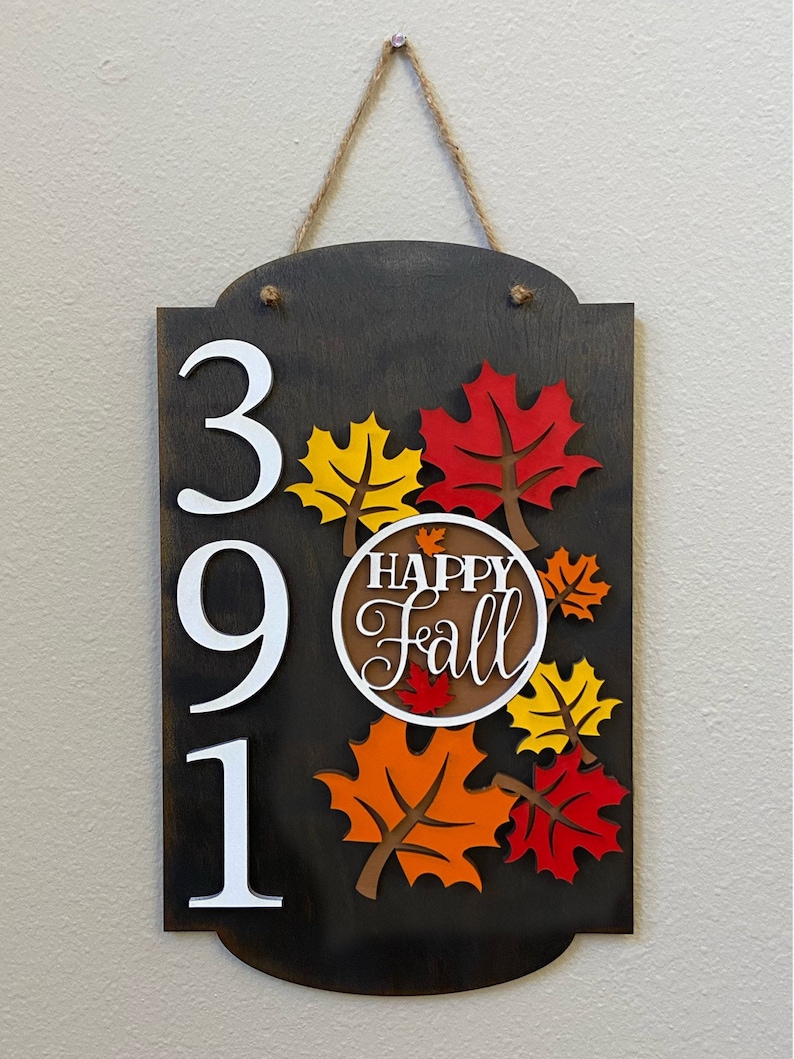 Digital Interchangeable Address Plaque Bundle, Glowforge Laser Cut ...