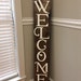 Large Vertical Welcome Sign Front Door Sign Porch Leaner - Etsy
