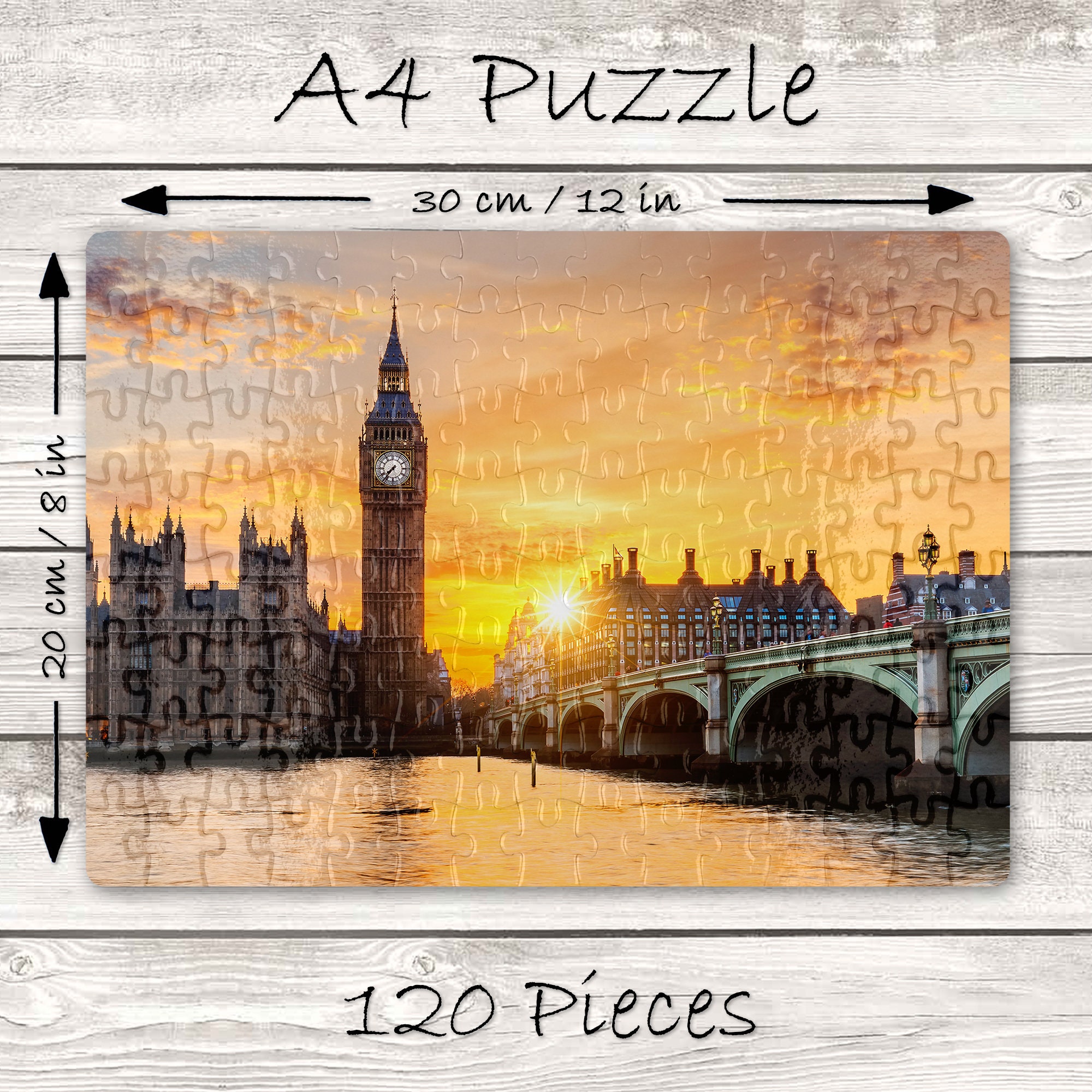 Big Ben Puzzle 300 Piece Big Ben Jigsaw Puzzle London A3 A4 A5 | Etsy