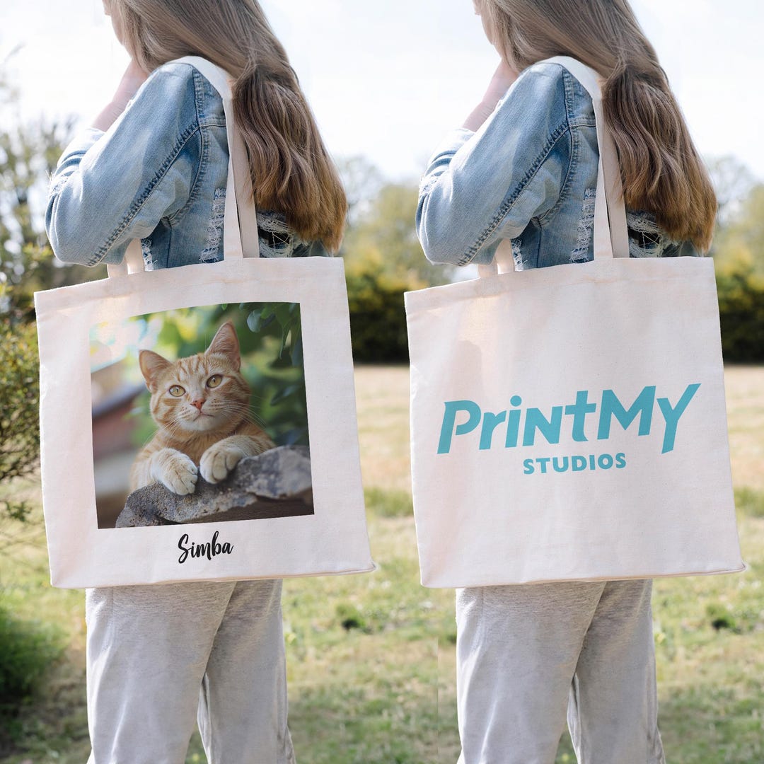 Add Photo Text Logo Tote Bag for Life | Custom Wholesale Personalised ...
