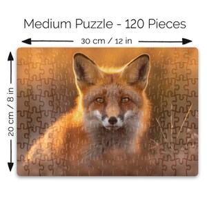 Fox 300 Piece Jigsaw Puzzle – Wild Animal Forest Nature Lover Gift Red ...