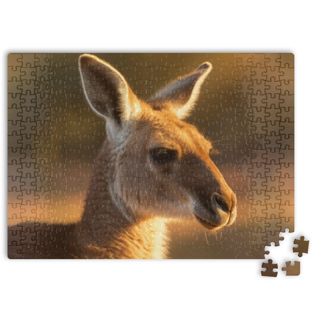 Kangaroo 300 Piece Jigsaw Puzzle Wild Animal Forest Nature - Etsy