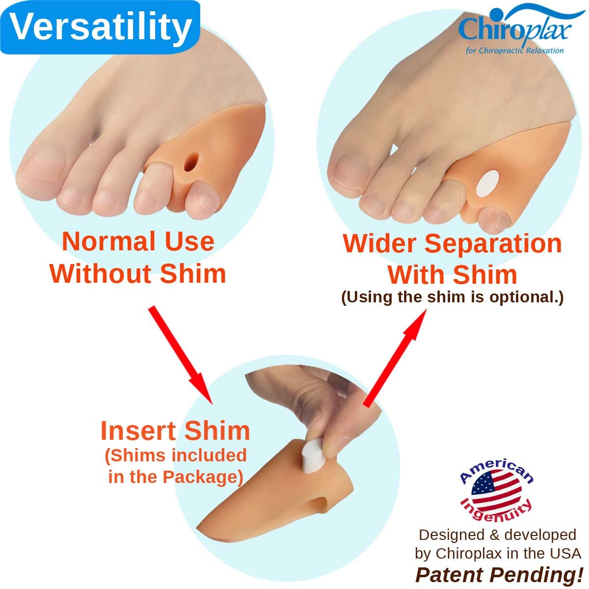 Chiroplax Tailor's Bunion Corrector Pads Bunionette Pain Relief Pinky ...