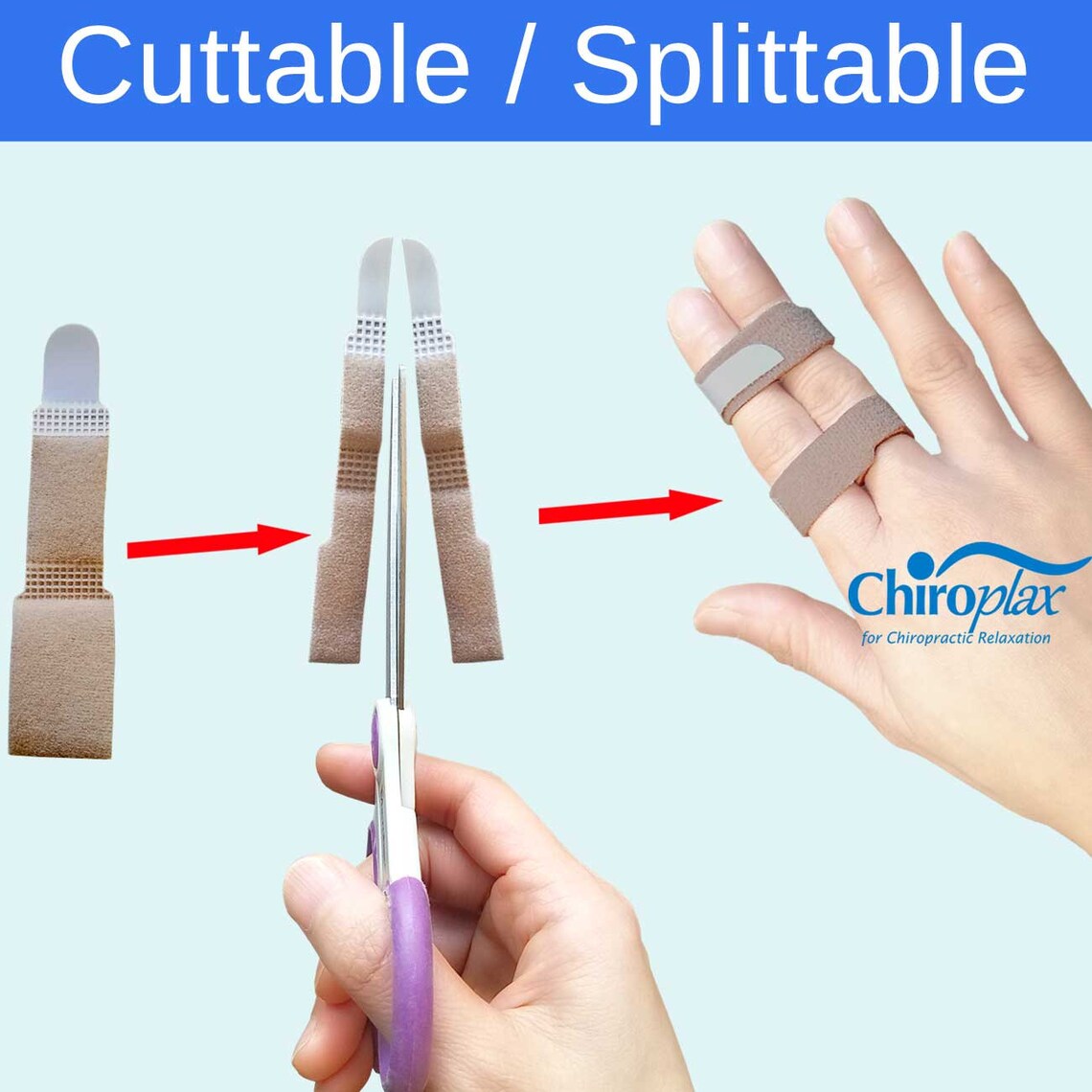 Chiroplax Non-elastic Toe Wraps Buddy Tape (4pack) Broken Overlapping ...