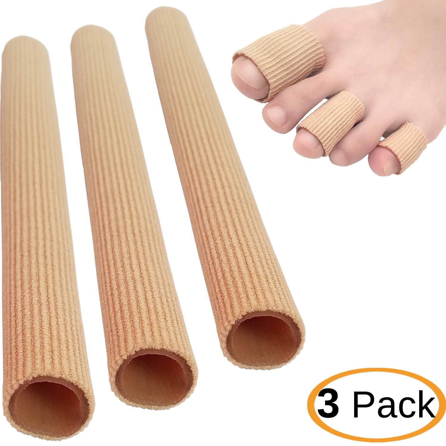 Chiroplax Toe Tubes Sleeves Protectors Cushions Fabric & Gel Lining ...