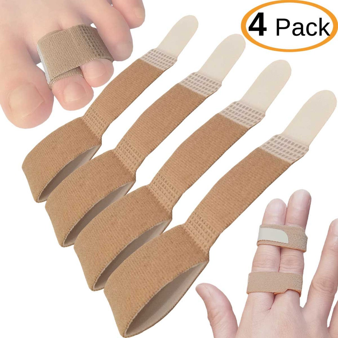 Chiroplax Non-elastic Toe Wraps Buddy Tape (4pack) Broken Overlapping ...