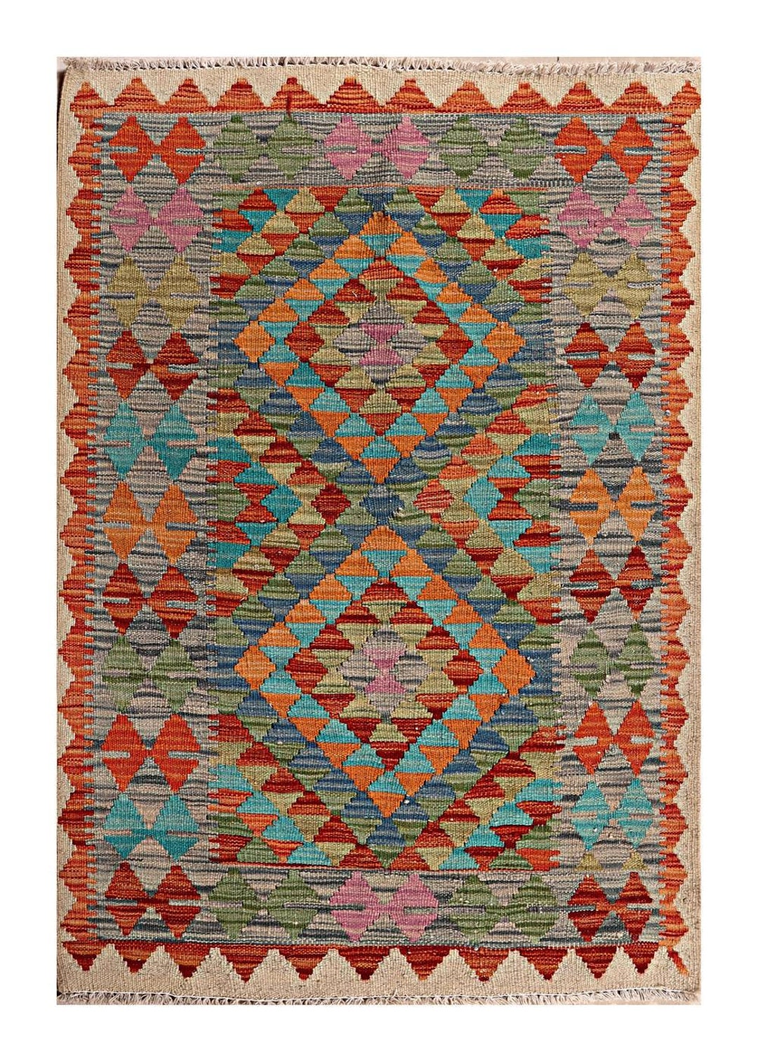 3x4 Rug 119x84cm Brand New Traditional Rug Flatwoven Rug Contemporary ...