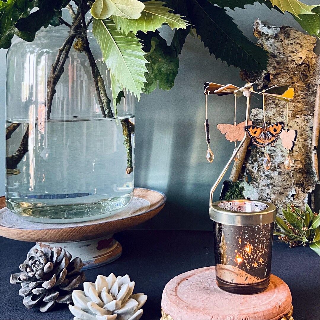Tortoiseshell Butterfly Candle Carousel - Etsy